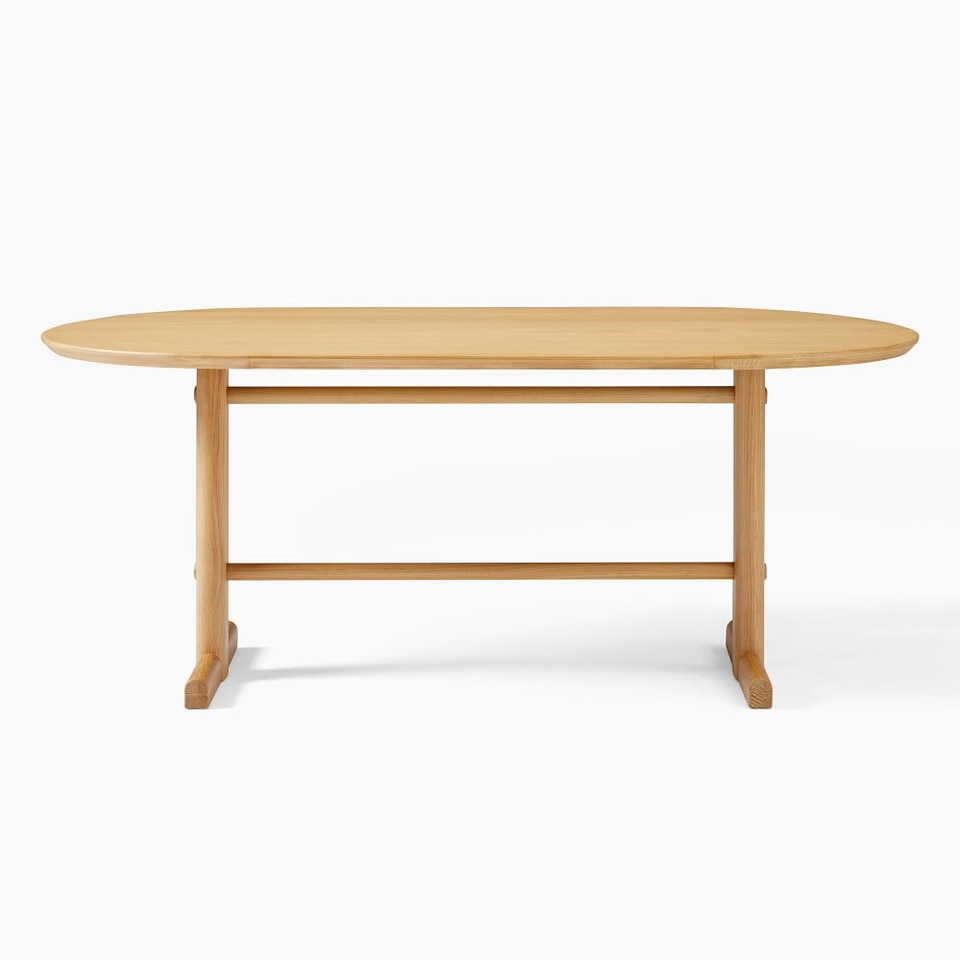 Modern Trestle Dining Table West Elm United Kingdom